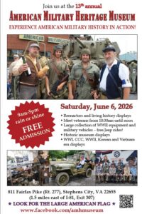 Military History Day - Northern Shenandoah Valley